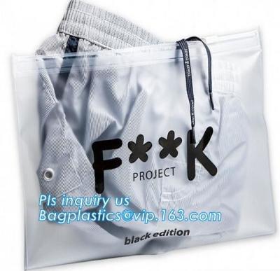 China Eva Clothing Packaging Plastic Clear Zipper Bag With Slider, pvc slider zipper bag for jewellery, pencil case, slider zi for sale