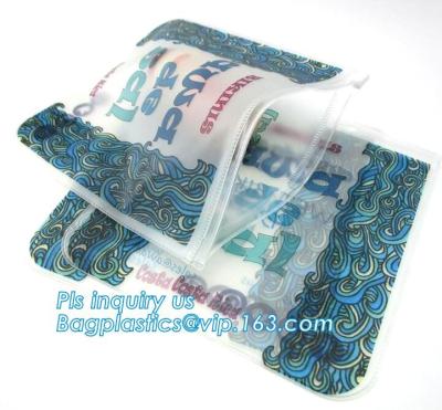China No-toxic clear transparent pvc slider custom logo zipper bag, bag with slider nice plastic garment bag, slider zipper for sale