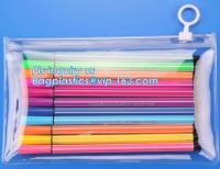 China Fabric zipper professional vinyl slider bag pvc zipper bag, slider zipper plastic bag for packaging, zipper packing bag for sale