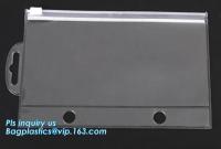 China reclosable packaging slider zipper bags, Side gusset handle slider zipper, slider zipper frosted PVC document bag, zip for sale