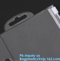 China reclosable packaging slider zipper bags, Side gusset handle slider zipper, slider zipper frosted PVC document bag, zip for sale