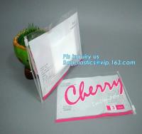 China Transparent bottom gusset slider k pvc zipper bags with holding loop, slider biodegradable zipper bag, slider zip for sale