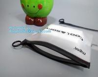 China Transparent bottom gusset slider k pvc zipper bags with holding loop, slider biodegradable zipper bag, slider zip for sale