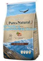 China cat litter bags Reclosable Flat Bottom bags Fish Feed Packaging Bag Feed Packaging Bag treat pouch, slider lock zipper for sale