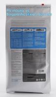 China animal feed bag Food Package Pouch Resealable Zipper snack bags for fish dog cat Animal Feed Packaging Bag, slider lock for sale