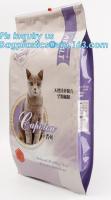 China Slider Zipper Flat Bottom Side Gusset Dog Pet Food Packing Bag, Gravure Printing Top Slider k Plastic Pet Dog Trea for sale