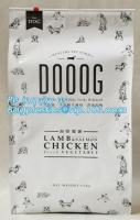 China recyclable different type dog/cat food packaging slider zipper bag direct manufacturer in china, flat bottom aluminum fo for sale
