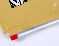 China recyclable different type dog/cat food packaging slider zipper bag direct manufacturer in china, flat bottom aluminum fo for sale