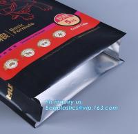 China Custom printed side guesset foil slider zipper pet dog food bag, Zipper Packaging Pet Aluminum Foil Plastic Slider Biscu for sale