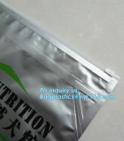 China Slider Zipper Large Plastic Animal Pet Food Packaging Bag With Print, side gusset slider 15 kg pet food bag with slider for sale