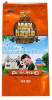 China Square bottom slider k plastic packaging bag for dog cat, quad seal bottom and bottom load metallized film slider for sale
