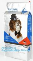 China Customized Resealable Zipper Top Flat Bottom Side Gusset Standing Up Plastic Pet Dog Food Packaging Bag, slider k for sale