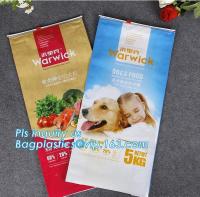China laminated multiple layer plastic aluminum foil bag side gusset pet food bag with slider k, Customized Printing Sta for sale