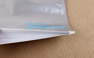 China laminated multiple layer plastic aluminum foil bag side gusset pet food bag with slider k, Customized Printing Sta for sale