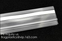 China Eco-Friendly large plastic bag horizontal flat zipper for sale, horizontal pvc zipper, pvc transparent flat zipper for sale