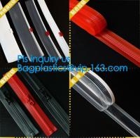 China Easy tear transparent plastic PE food bag zipper, Plastic Colored Double Line zipper, PE zipper for zipper bag with zipp for sale