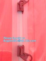 China Waterproof heat seal apparel packaging seal with slider zip, pvc zipper lock slider/Resealable PVC Slider Zip seal zip for sale