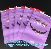 China herbal flat metalized small foil pouches with zip lock, herbal incense pouch, herbal potpourri pouch for sale