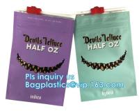 China Medium Size Silver k Foil Bag Pouches , Clear Stand Up Pouches For Custom weed Packaging Medium Silver K for sale