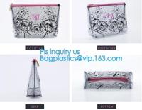 China pvc pouch clear vinyl pvc k bag, PVC zipper slider travel cosmetic bag, commodity package bag, matte frosted PVC s for sale