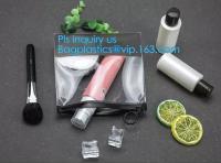 China fashion thick clear retail custom printed pvc slider zipper bag, mini plastic zipper cosmetic slider zip bags with print for sale