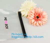 China fashion thick clear retail custom printed pvc slider zipper bag, mini plastic zipper cosmetic slider zip bags with print for sale