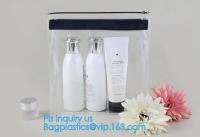 China fashion thick clear retail custom printed pvc slider zipper bag, mini plastic zipper cosmetic slider zip bags with print for sale