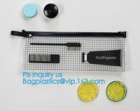China matte frosted PVC slider zipper bag plastic bag with zipper/pvc zipper lock slider bag/resealable pvc slider zip poly ba for sale