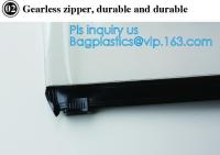 China plastic slider zip lock plastic cosmetic bags with customer printing, stand up zipper bag/mattress storage bag with zipp for sale