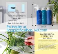 China k plastic waterproof bag for swimsuit, slider pvc packing bag for shampoo promotion, Zipper slider clear shopping for sale