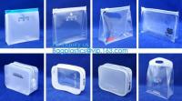 China Promotional PVC Toiletry bag with zipper and slider, Underwear packing bag,shinny zipper,matte slider printing customize for sale