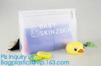 China k slider bags for pencils pens, PVC Cosmetic Packaging Bags with Slide Zipper, eco friendly customized slider zipl for sale