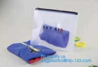 China PVC Stationery ruler set packaging bag with slider, fabric slider zip bags, slider PVC cosmetic bag,pencil bag for sale