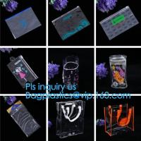 China MultiColor Plastic Slider Zipper Bags, logo printing pvc small zip transparent bag, Standup Cosmetic PVC Bag With Slider for sale