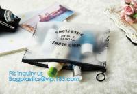 China swimwear packaging bags, slider zipper pvc pouch glitter clear plastic vinly k bag, biodegradable pvc plastic slid for sale