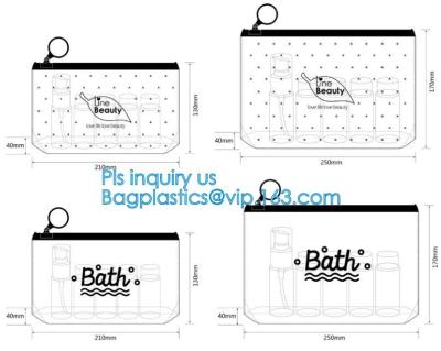 China zipper slider swimwear packaging bags, pvc pouch glitter clear plastic vinly k bag, biodegradable pvc plastic slid for sale