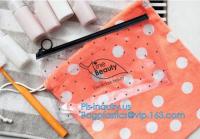 China zipper slider swimwear packaging bags, pvc pouch glitter clear plastic vinly k bag, biodegradable pvc plastic slid for sale
