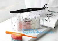 China zipper slider swimwear packaging bags, pvc pouch glitter clear plastic vinly k bag, biodegradable pvc plastic slid for sale