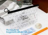 China zipper slider swimwear packaging bags, pvc pouch glitter clear plastic vinly k bag, biodegradable pvc plastic slid for sale