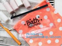 China zipper slider swimwear packaging bags, pvc pouch glitter clear plastic vinly k bag, biodegradable pvc plastic slid for sale