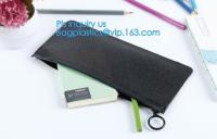 China slider zip lock black zip lock bag, nylon zipper pouch travel toiletry makeup PVC cosmetic bag, zipper and slider OEM or for sale