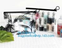 China slider LDPE A5 plastic document bag, Zipper slider clear custom undergarment packaging bag, Frosted PVC Swimwear Packing for sale