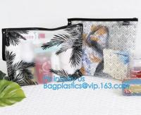 China slider LDPE A5 plastic document bag, Zipper slider clear custom undergarment packaging bag, Frosted PVC Swimwear Packing for sale