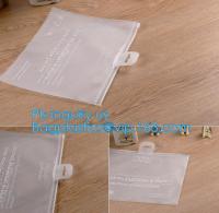 China plastic slider garment bag, packaging for shirts/clothing/underwear, k slider travel toothbrush toothpaste bag for sale