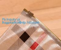 China Pencil Zipper Packing Bag Clear PVC Pencil Packing Bag Slider, PVC Slider Zipper Bag For Make Up For Holographic Laser for sale