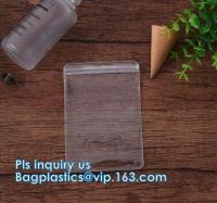 China promotional clear zipper slider pvc plastic document/ swimming bag, Slider Gusset Cosmetic Bag Makeup Case Plastic Water for sale