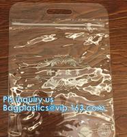 China Cosmetic k clear bubble bags/Hot sale Slider Zipper Bag, slider hook hanging zipper bag, Slider Zipper PVC Pencil for sale