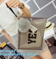 China Slider Zipper PVC k Bag With Hanger Hook For Men's Vest, Slider Zipper Bags For Towel Washing Goods Packaging, zip for sale