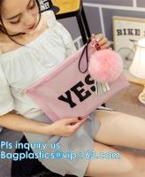 China plastic slider zipper frosted PVC document bag, slider zipper frosted pvc bag garment packing with slider, Pouch Clear P for sale