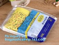 China K slider bags/slider zipper bag mobile phone cover/ cell phone cover packaging bag, Zipper PVC underwear package for sale